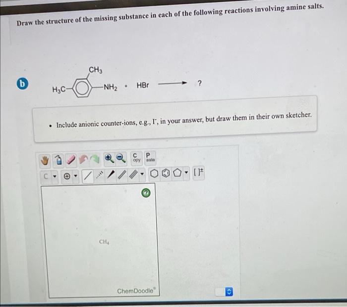 Solved mide Draw the structure of the missing substance in | Chegg.com