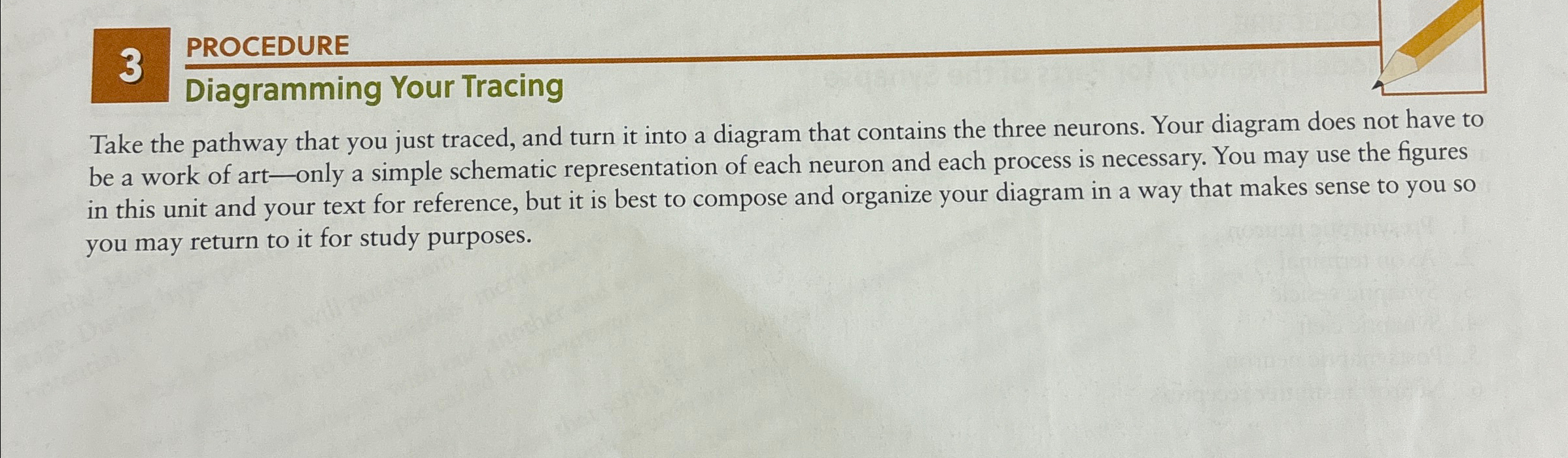 Solved 3 ﻿PROCEDUREDiagramming Your TracingTake the pathway | Chegg.com