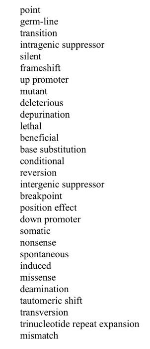 Solved point germ-line transition intragenic suppressor | Chegg.com