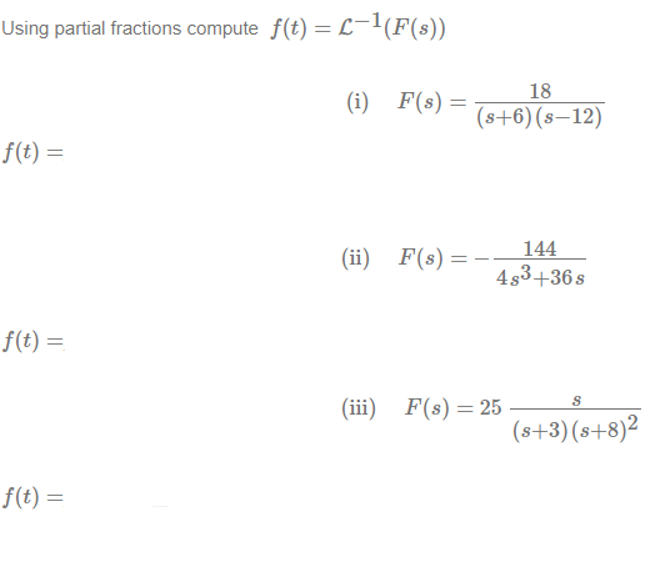 Solved Using partial fractions compute | Chegg.com