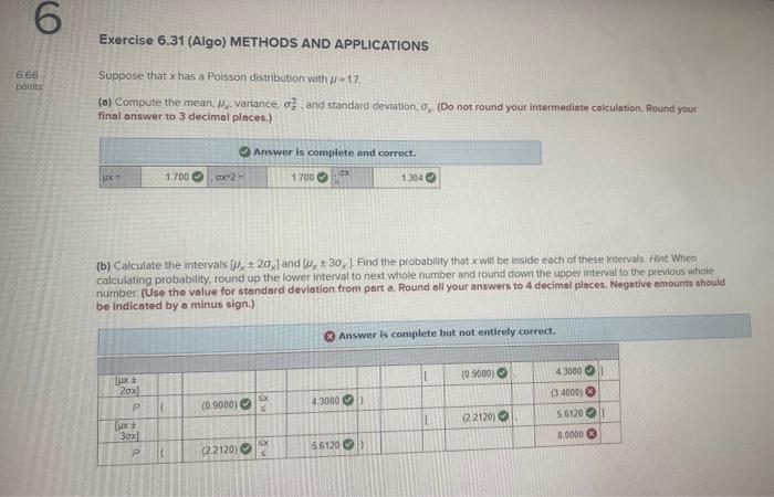 Solved 6 points Exercise 6.31 (Algo) METHODS AND | Chegg.com