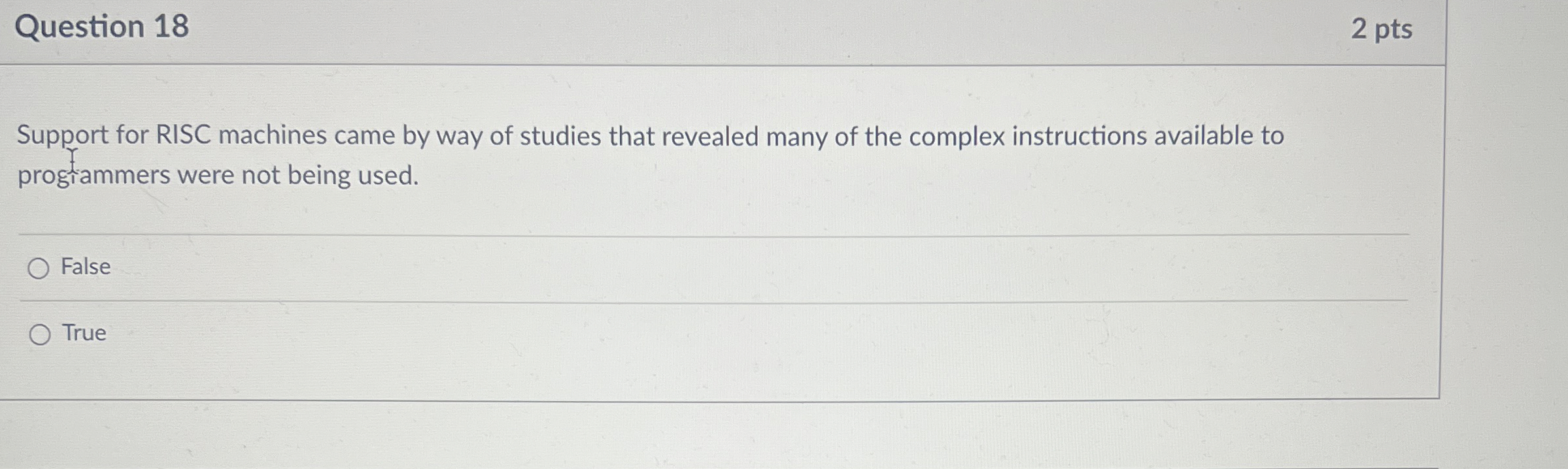 Solved Question 182 ptsSupport for RISC machines came by | Chegg.com Solved Question 182 ptsSupport for RISC machines came by | Chegg.com