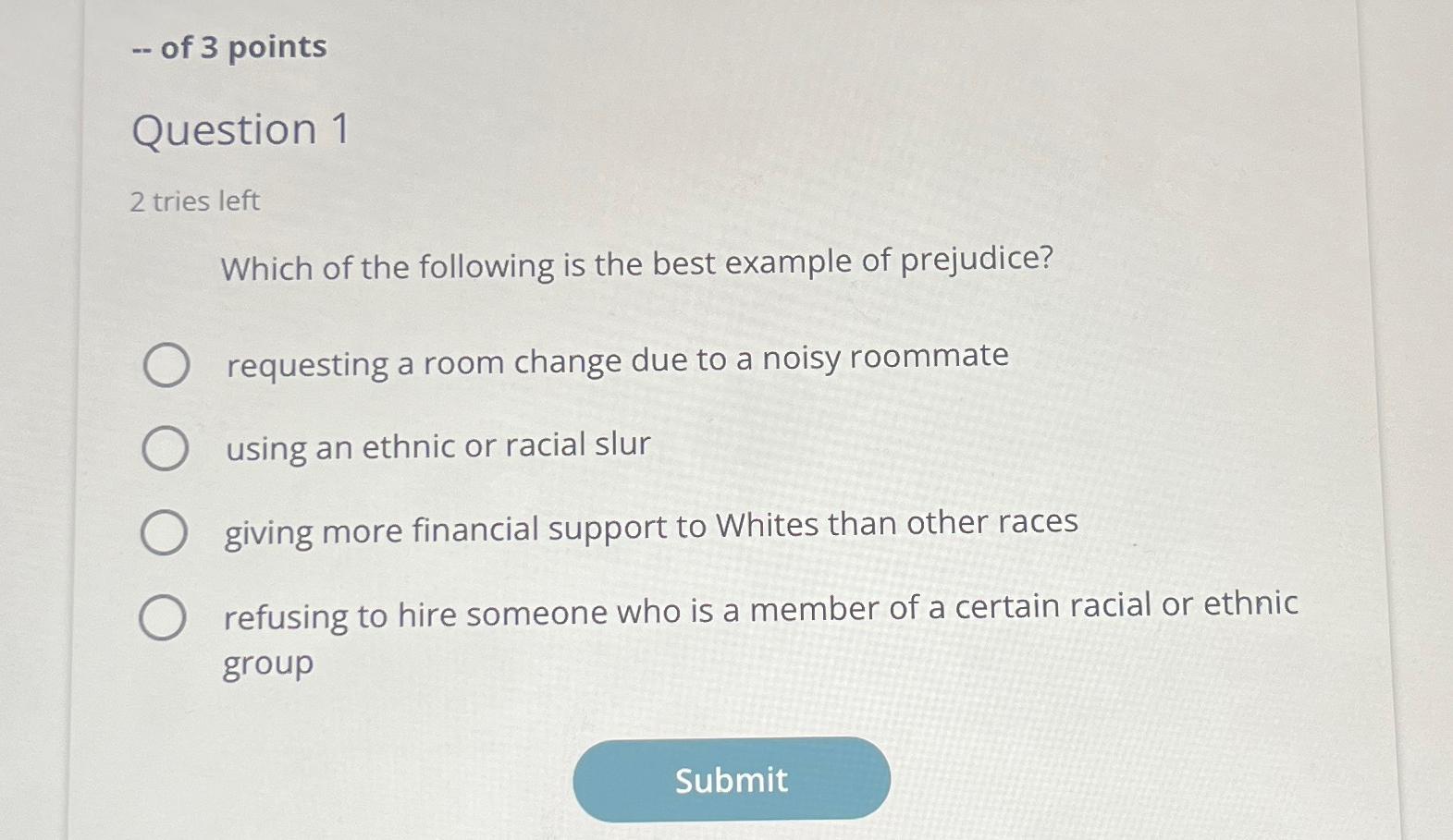 Solved -- ﻿of 3 ﻿pointsQuestion 12 ﻿tries leftWhich of the | Chegg.com