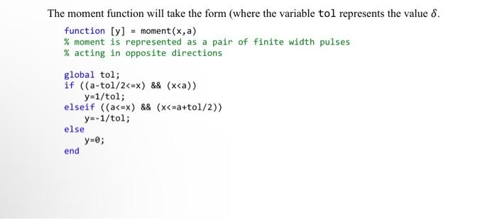 Solved 1. Develop the Matlab singularity functions for | Chegg.com