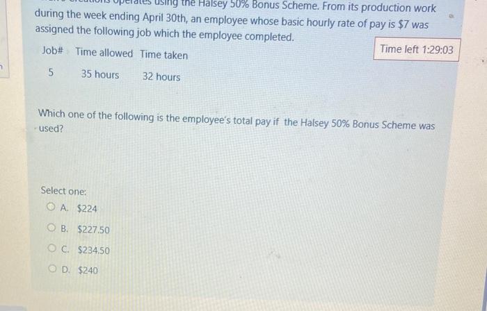 Solved assigned the following job which the employee | Chegg.com