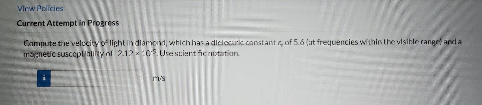 Solved Current Attempt in Progress Compute the velocity of | Chegg.com