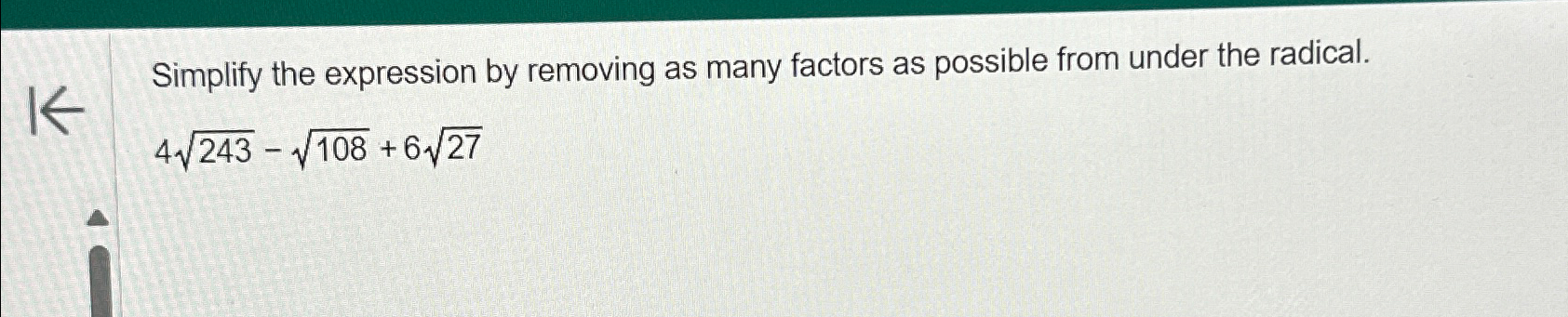 Solved Simplify the expression by removing as many factors | Chegg.com