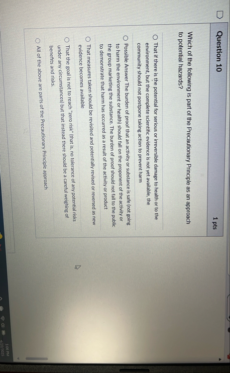 Solved Question 101 ﻿ptsWhich of the following is part of | Chegg.com