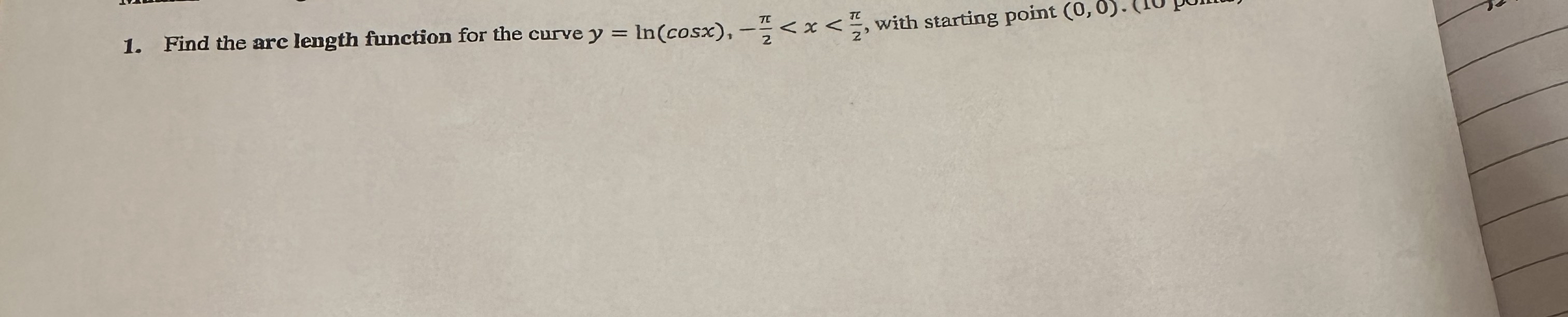 Solved Find the are length function for the curve | Chegg.com
