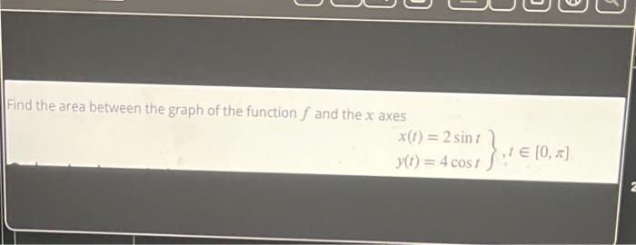 Solved Find the area between the graph of the function f and | Chegg.com