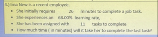 Solved 4.) ﻿Ima New is a recent employee.She initially | Chegg.com