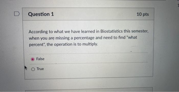 Solved According to what we have learned in Biostatistics | Chegg.com