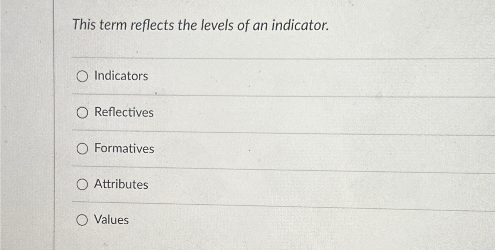 Solved This term reflects the levels of an | Chegg.com