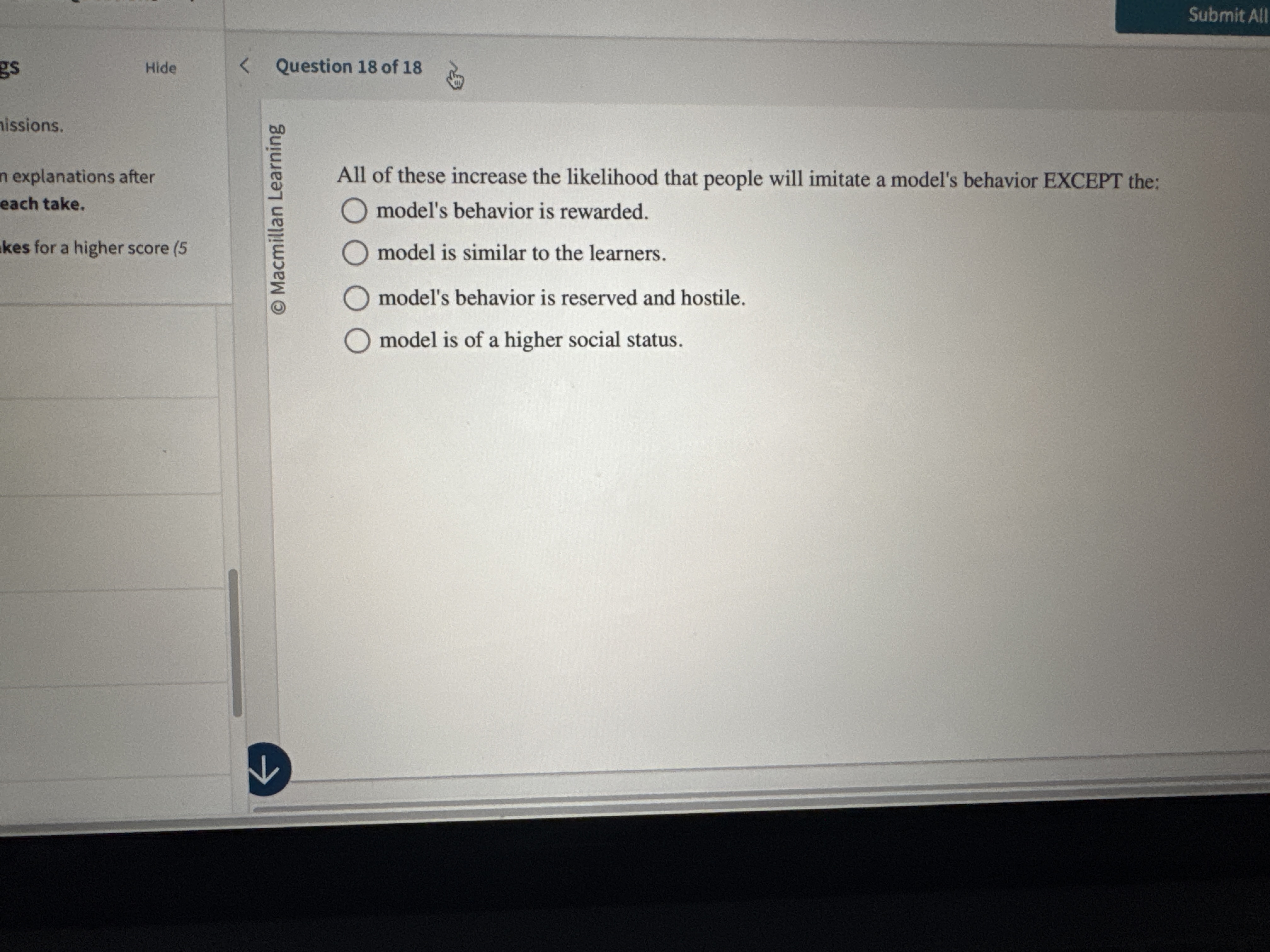 Solved All of these increase the likelihood that people will | Chegg.com