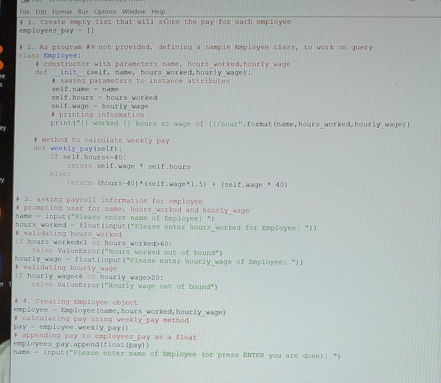 Solved Create a Python program that meets the following | Chegg.com