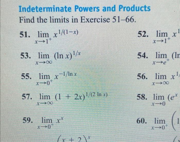 Solved --- Finding Limits in Two Ways In Exercises 1-6, use | Chegg.com