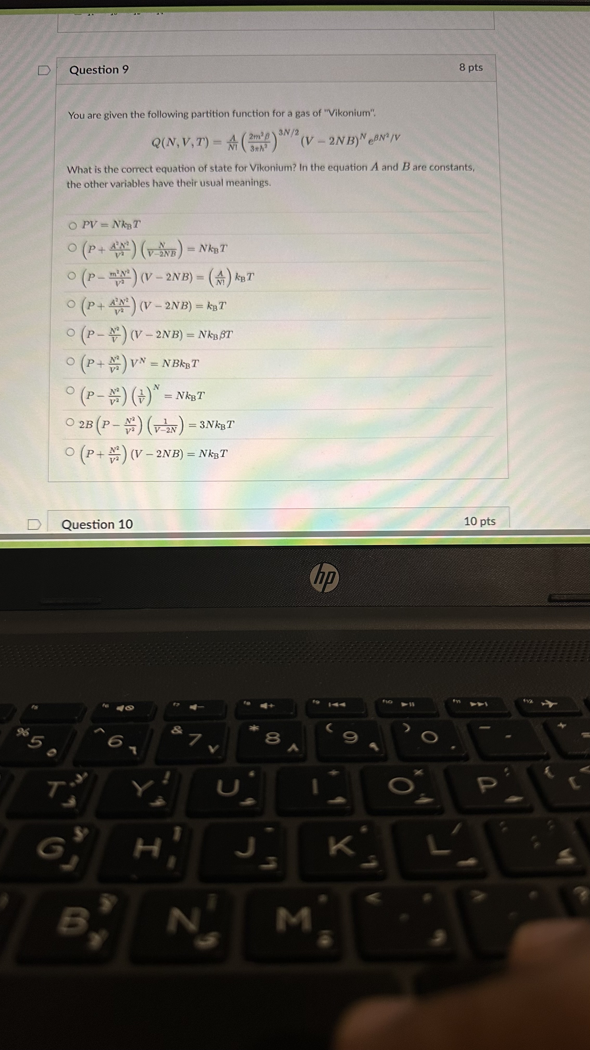 Solved Question 9You are given the following partition | Chegg.com