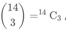 Solved (143)=14C3 | Chegg.com