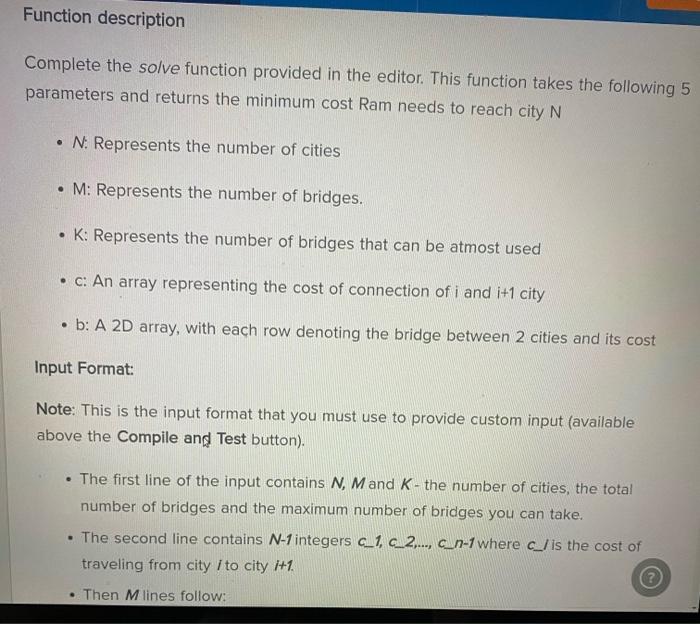 Solved complete the function solve in PYTHON3 only, code | Chegg.com