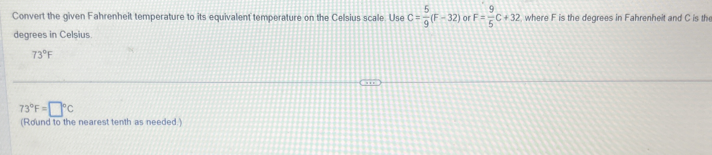Solved Comvert the given Fahrenheit temperature to its | Chegg.com