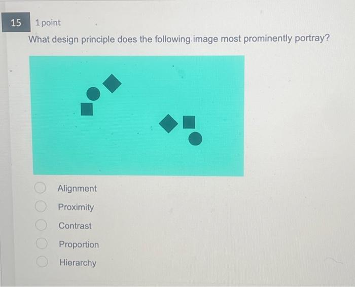 What design principle does the following image most | Chegg.com