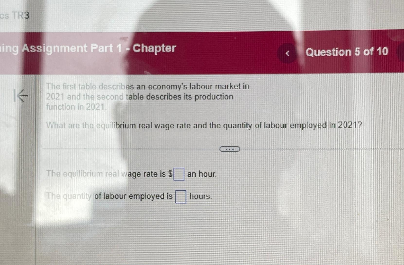 Solved cs TR 3ling Assignment Part 1 . ﻿ChapterQuestion 5 | Chegg.com