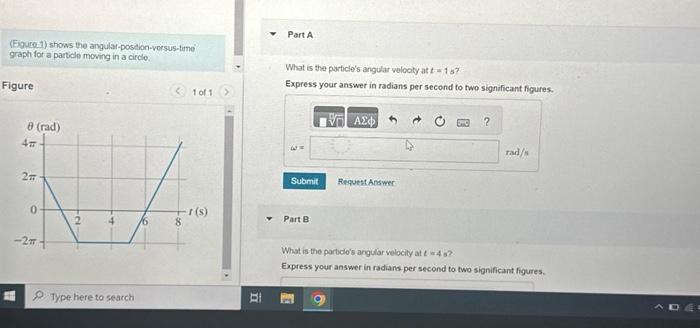 Solved (Eigure 1 ) shows the angular-position-versus-time | Chegg.com