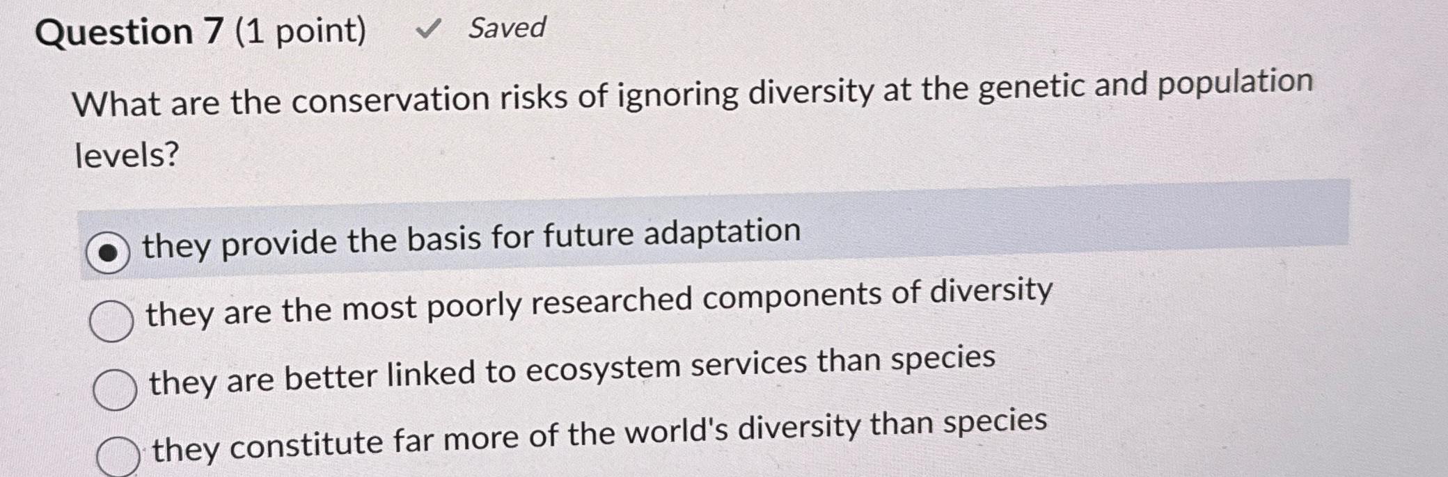 Solved Question 7 (1 ﻿point) ﻿SavedWhat are the | Chegg.com