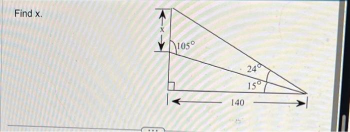 Solved Find x. | Chegg.com