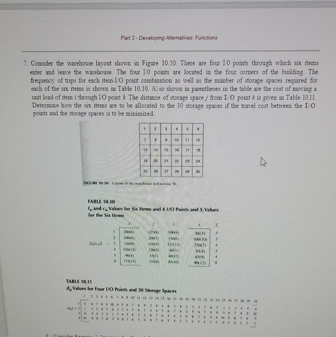 Part 3 - Developing Alternatives. Functions 7. | Chegg.com