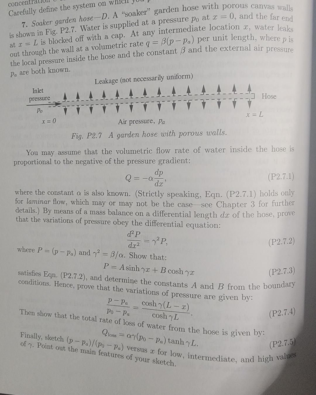 Solved concent Carefully define the system on whl 7. Soaker | Chegg.com