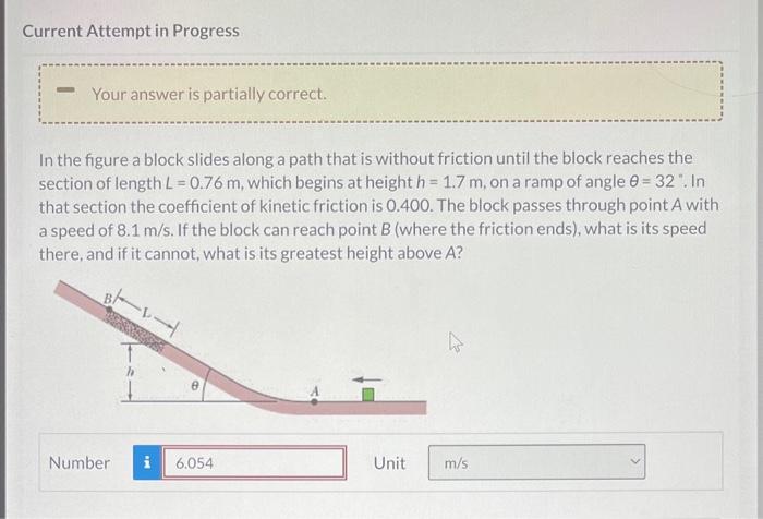 Solved Current Attempt in Progress In the figure a block | Chegg.com