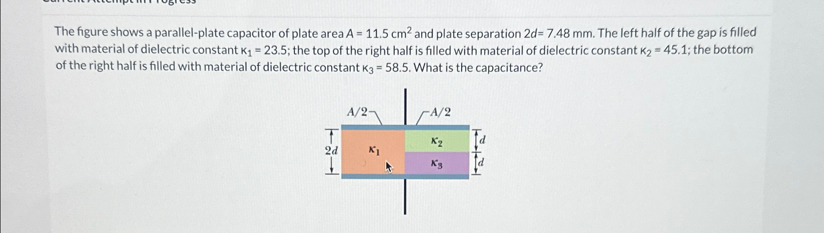 Solved The figure shows a parallel-plate capacitor of plate | Chegg.com