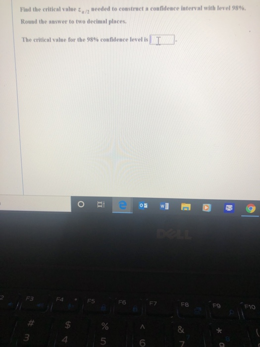 Solved Find the critical value , needed to construct a | Chegg.com