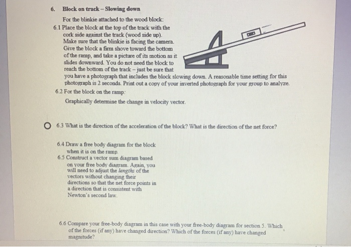 6. Block on track - Slowing down For the blinkie | Chegg.com