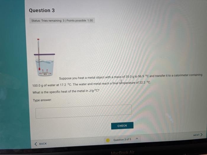 Solved Question 3 Status: Tries remaining: 31 Points | Chegg.com