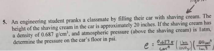 Solved 5. An engineering student pranks a classmate by | Chegg.com
