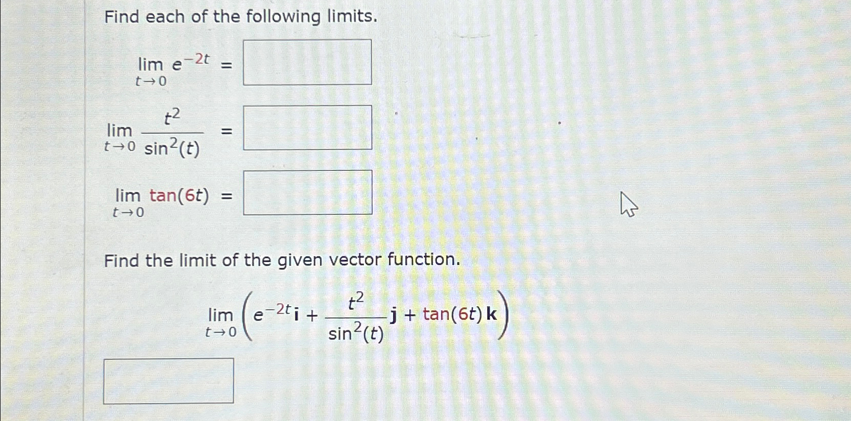 Solved Find each of the following | Chegg.com