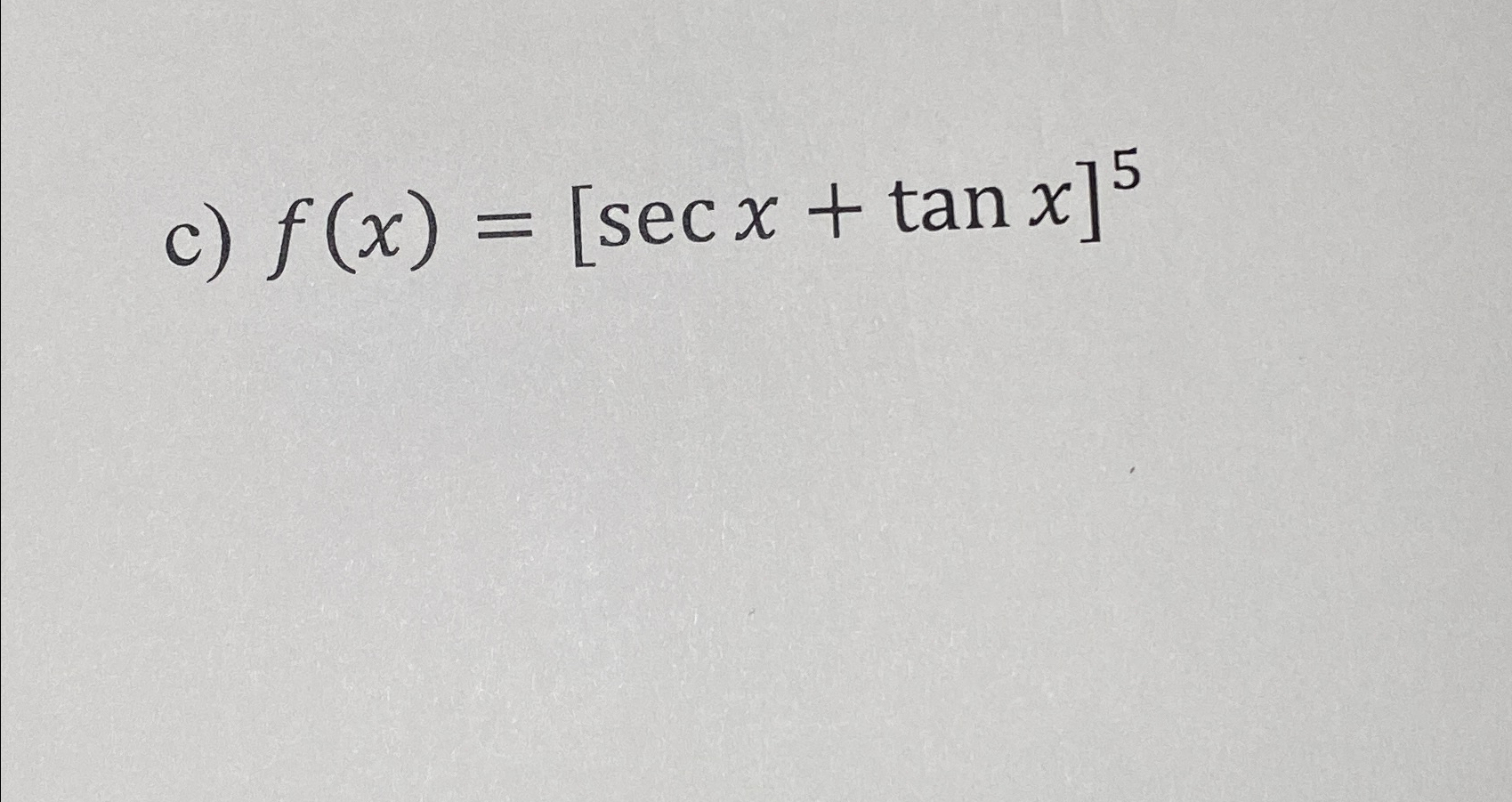 Solved Use The Chain Rule To Differentiate The