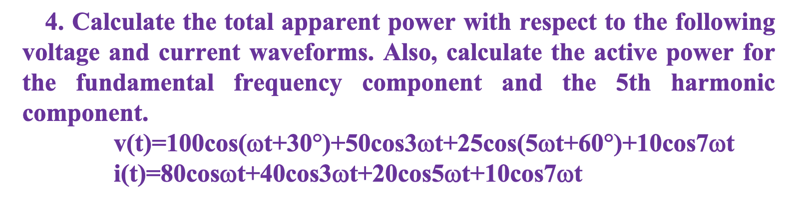 Solved Calculate the total apparent power with respect to | Chegg.com