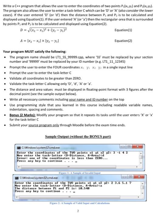 Solved Write a C1++ program that allows the user to enter | Chegg.com