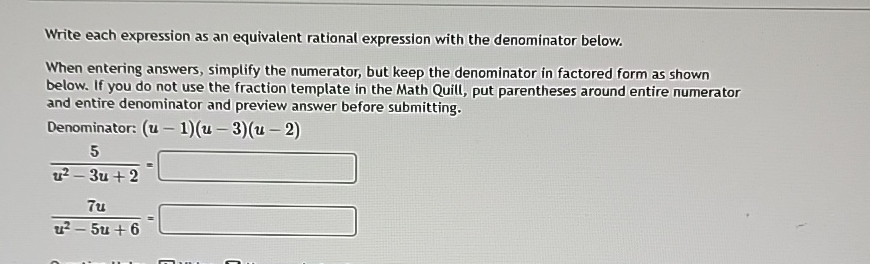 Solved Write each expression as an equivalent rational | Chegg.com