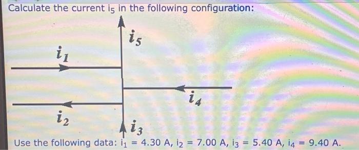 Solved Calculate the current i5 in the following | Chegg.com