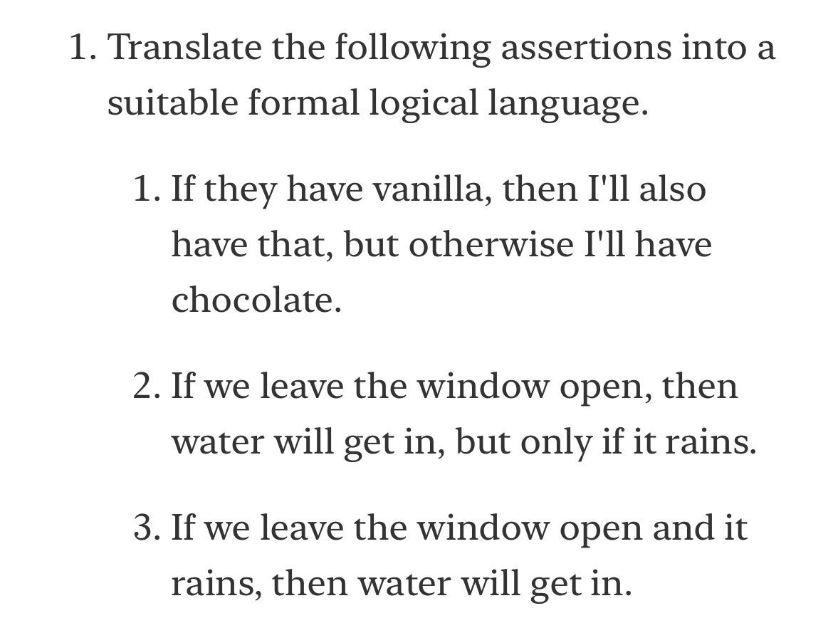 Solved Translate the following assertions into a suitable | Chegg.com