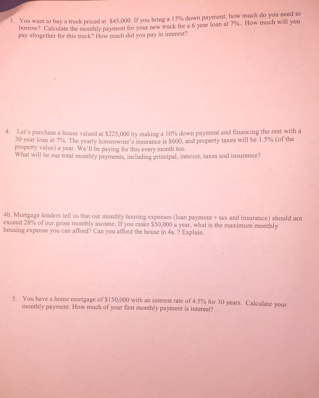Solved MATH 1012022 Practice for Installment Loans NAME | Chegg.com