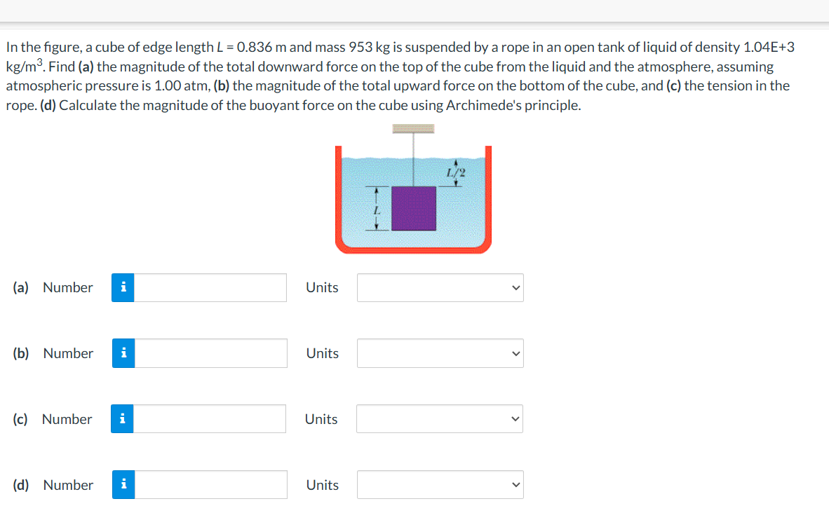 Solved In the figure, a cube of edge length \( | Chegg.com
