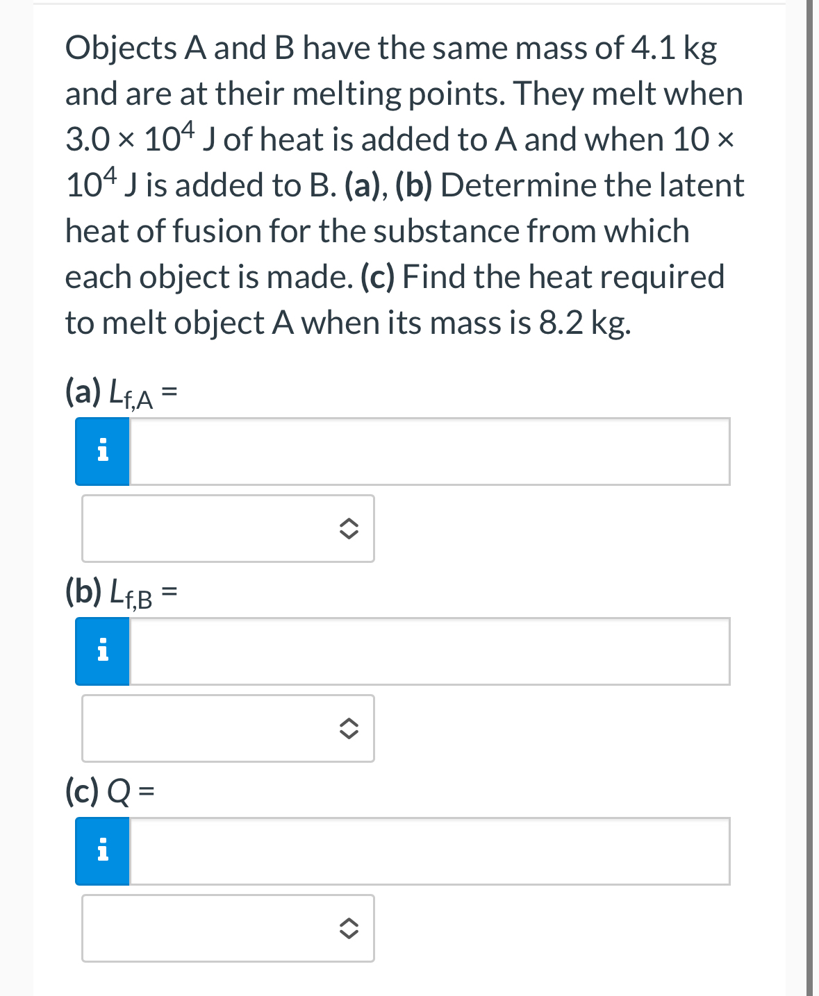 Solved Objects A and B ﻿have the same mass of 4.1 ﻿kg and | Chegg.com