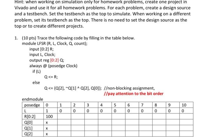 Solved Hint: when working on simulation only for homework | Chegg.com
