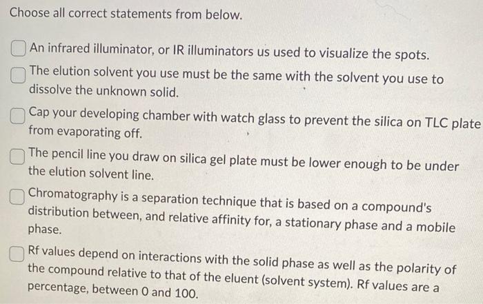 Solved Choose all correct statements from below. An infrared | Chegg.com