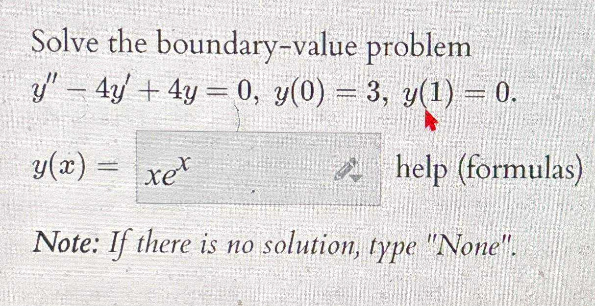 Solved Solve the boundary-value | Chegg.com
